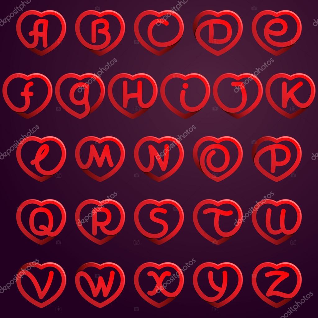 Letter S In Red Heart