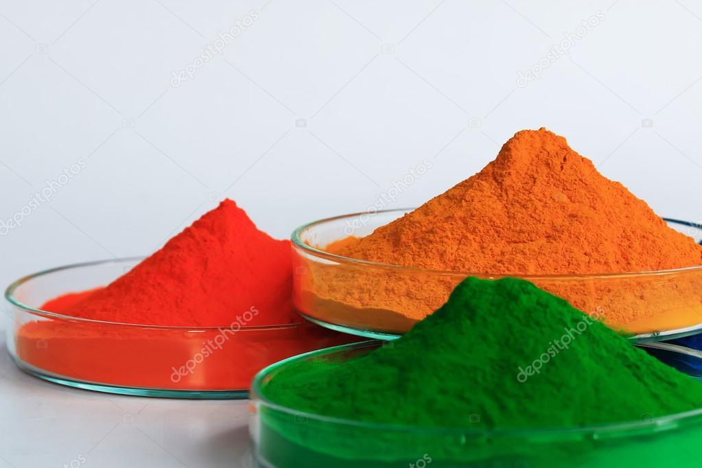 The pile of powder coating on glass plate — Stock Photo © Cakeio #86226388
