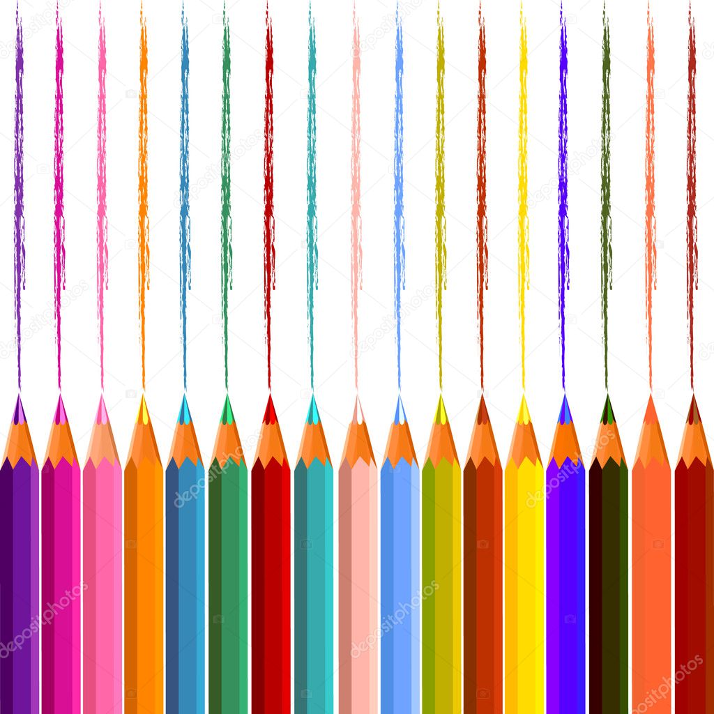 Vector color pencils Stock Vector by ©Mixstock 104098248