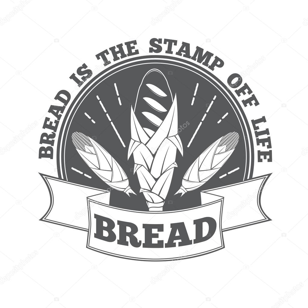 Logo corn bread 2. Stock Vector by ©MihTuViho 76159941