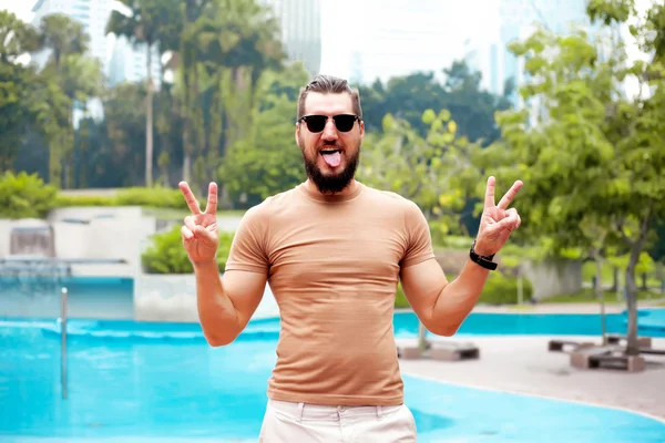 Handsome man going crazy - Stock Image - Everypixel