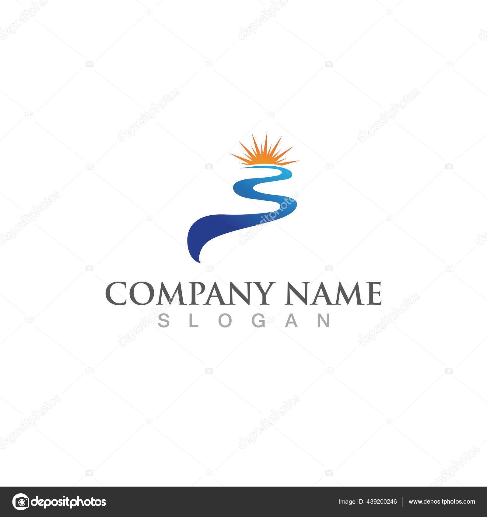 Sun River Logo Symbol Vector Stock Vector by ©Hatigraphic 439200246