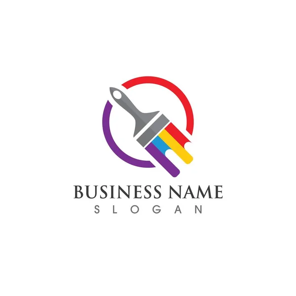 Pincel Logo Símbolo Vector Vector de stock por ©Hatigraphic 442315812