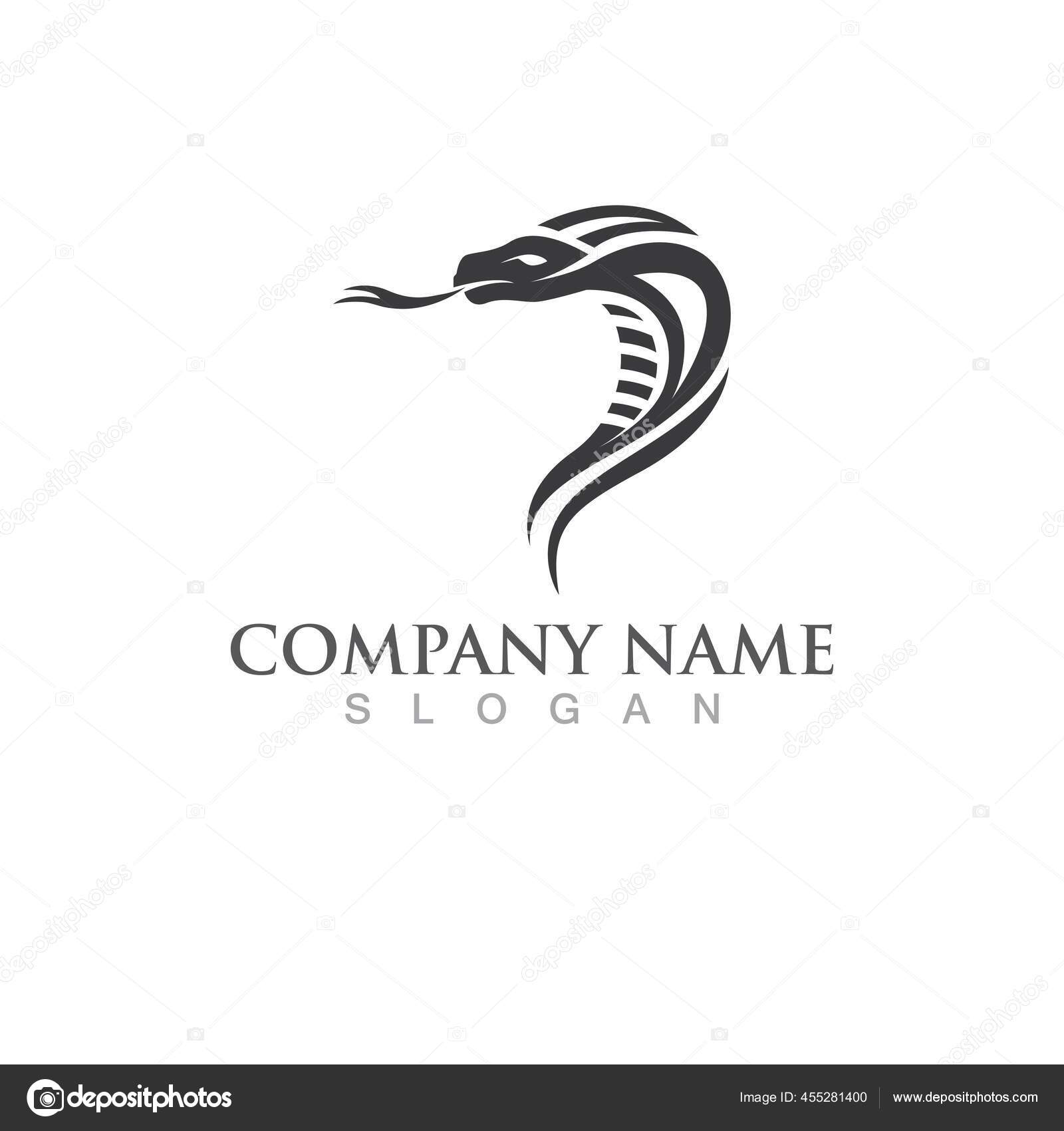 Logo Cabeza Víbora Símbolo Vector Icono Vector de stock #455281400 de ...