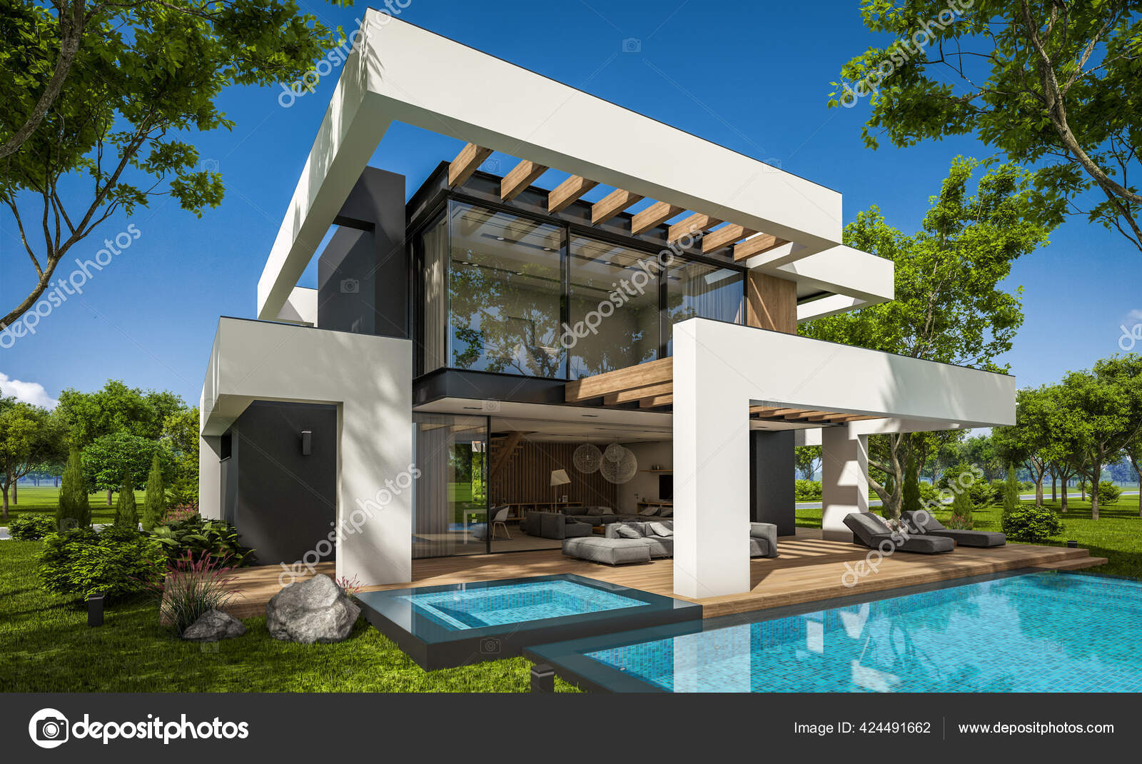 Beautiful Modern Mansions With Pools