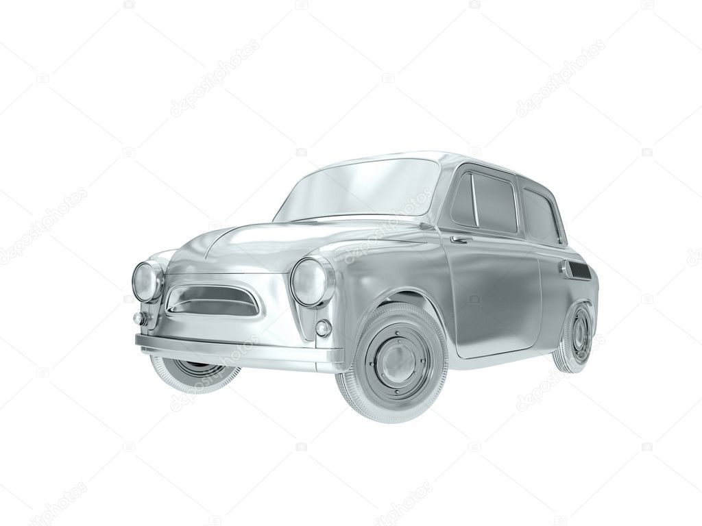 Silver Car Clipart
