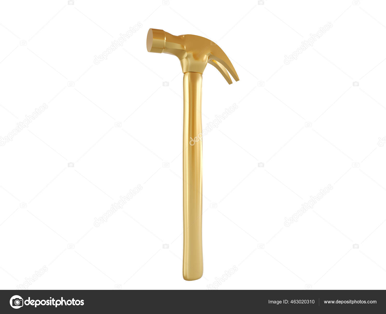 Gold instruments isolated a white background. 3d render — Stock Photo ...