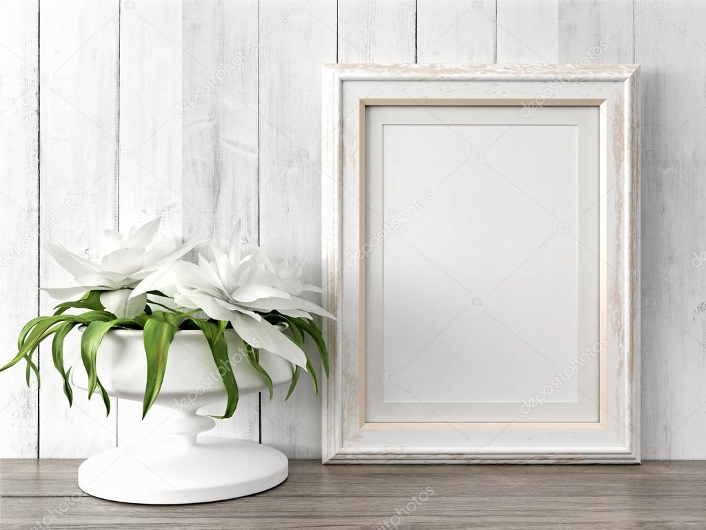 Empty modern style frame, 3D render — Stock Photo © elsar77 #96899904