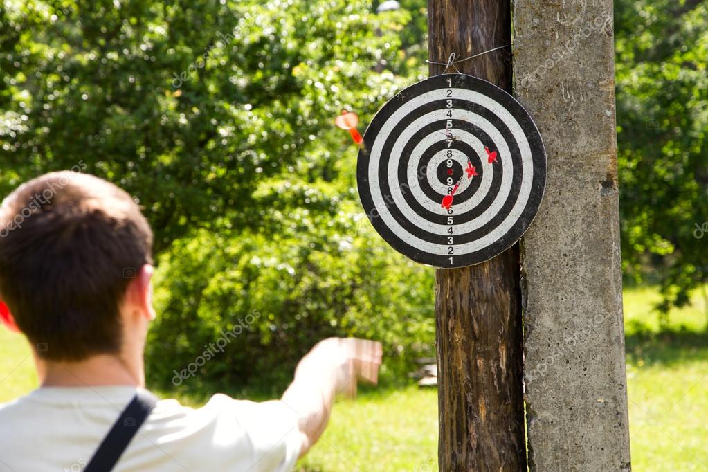 Darts in the park — Stock Photo © Alexshyripa #104295636