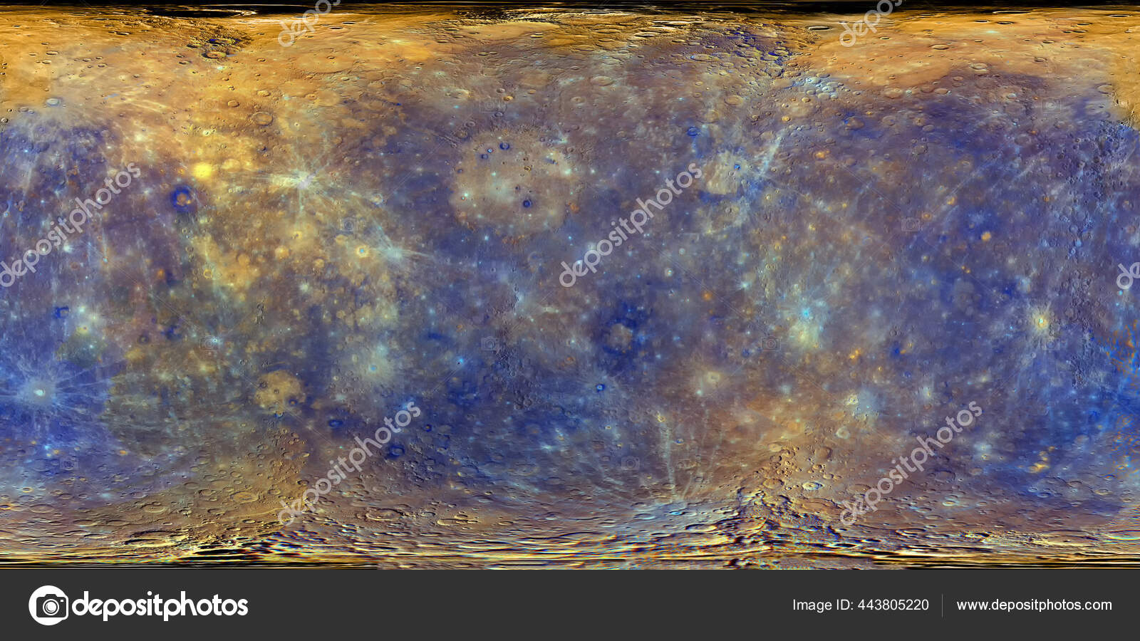 Surface Map Cylindrical Projection Spherical Texture Mapping Mercury ...