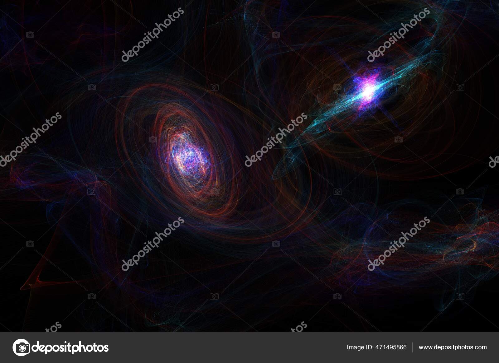 Colliding Galaxies Wallpaper
