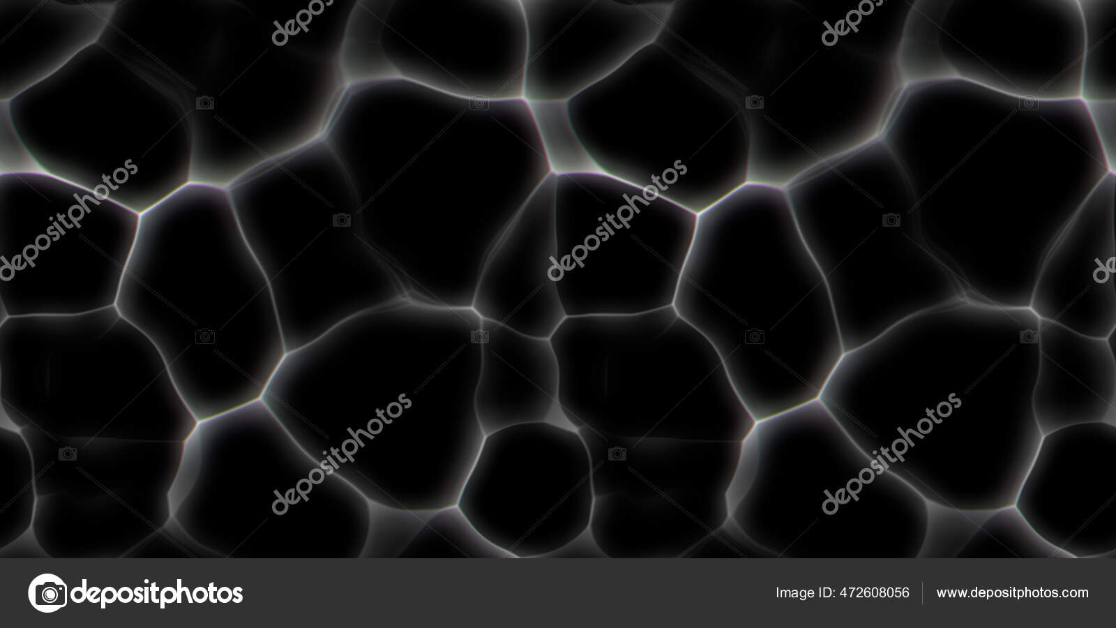 Shiny Rays Reflections Water Water Caustics Black Background Seamless ...