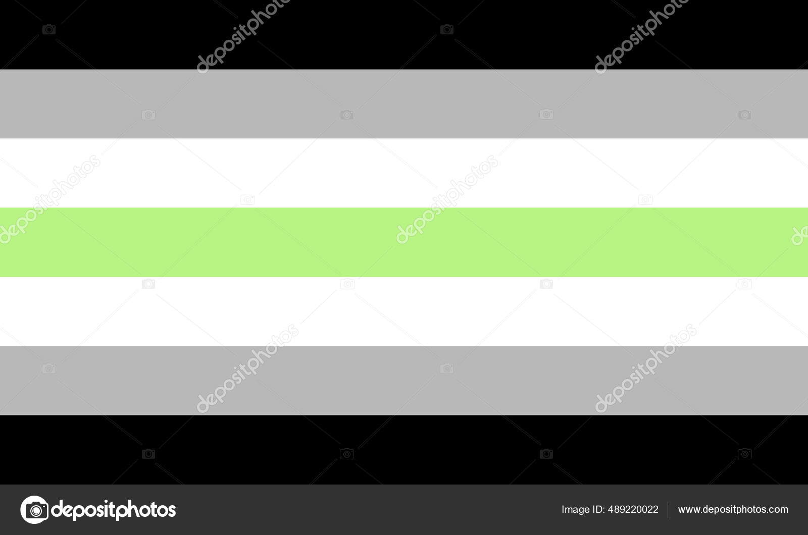 Top View Flag Agender Pride Flagpole Plane Design Layout Flag — Stock ...
