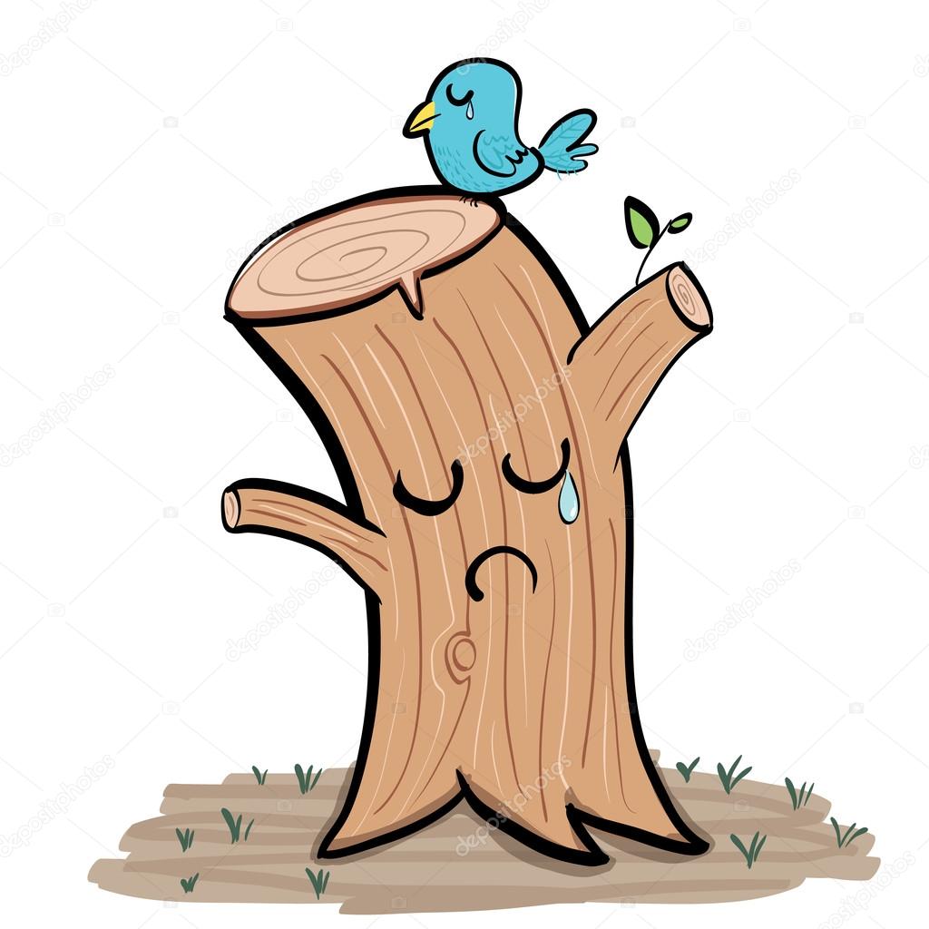 Crying tree stump Stock Vector Image by ©yaistantine@live.com #120066152