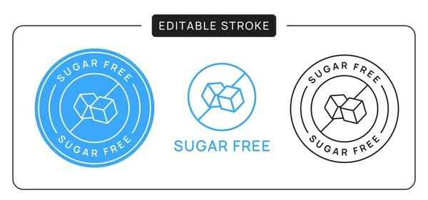 Sugar free logo Vektor Stok, Ilustrasi Sugar free logo Bebas Royalti ...