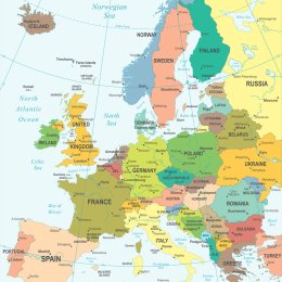 Mapa europy Stock Photos, Royalty Free Mapa europy Images | Depositphotos