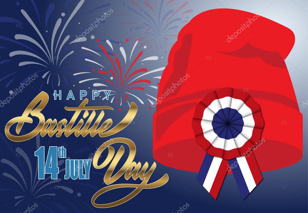 Gorra frigio o gorra libertad con escarapela tricolor. Bonnet phrygien ...