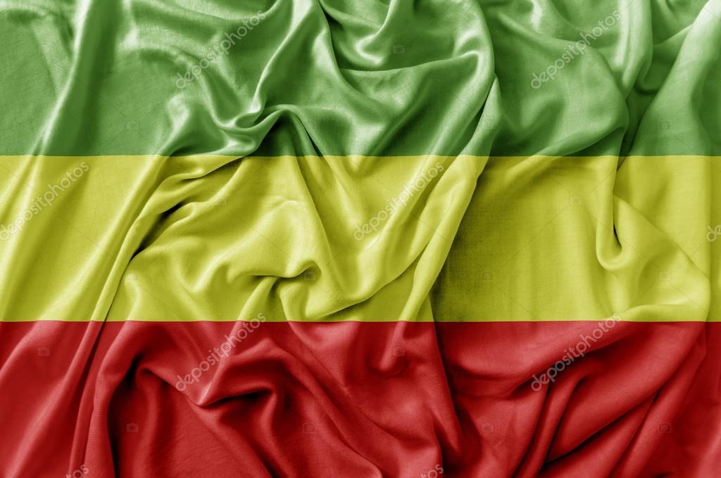 Ruffled waving Rasta flag — Stock Photo © Bennian #118761604