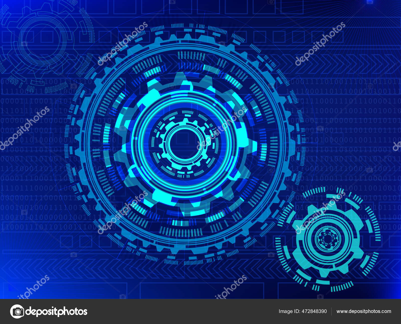 Abstract Blue Tech Background Design Illustration Available Download ...