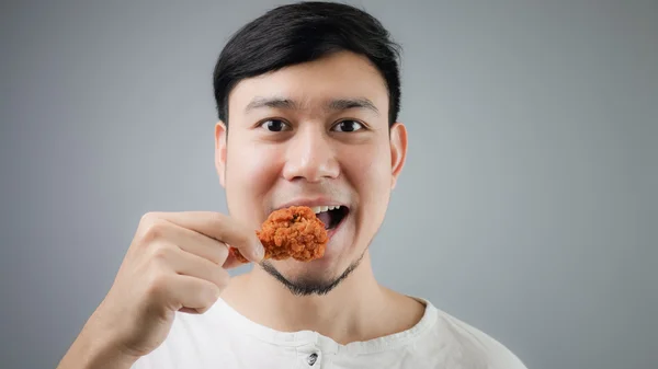 Man eating chicken Stock Photos, Royalty Free Man eating chicken Images ...