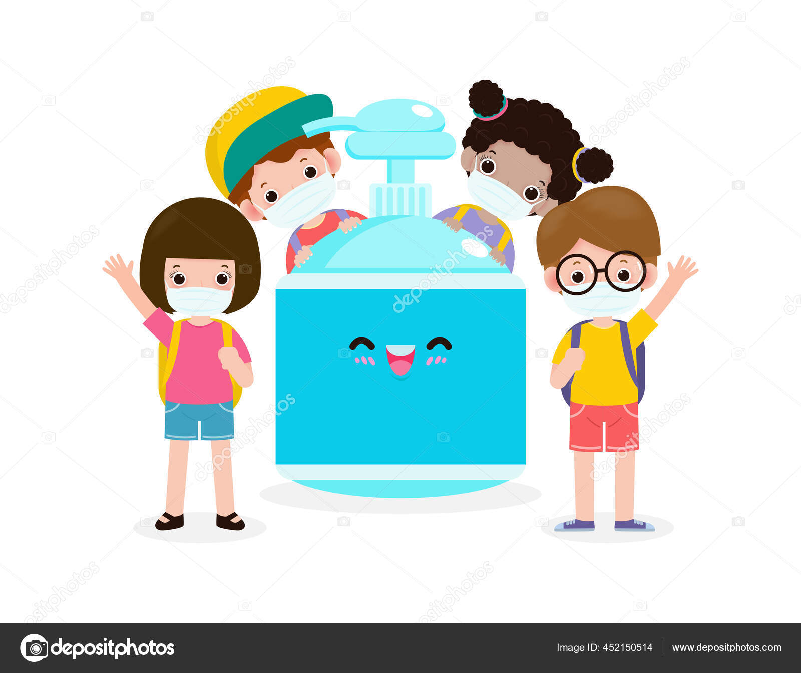 Kids Washing Hands At School Clip Art