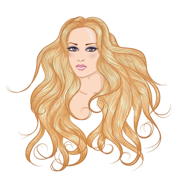Drawings Girl With Long Hair Drawing Face Of Long Hair Girl Outline
