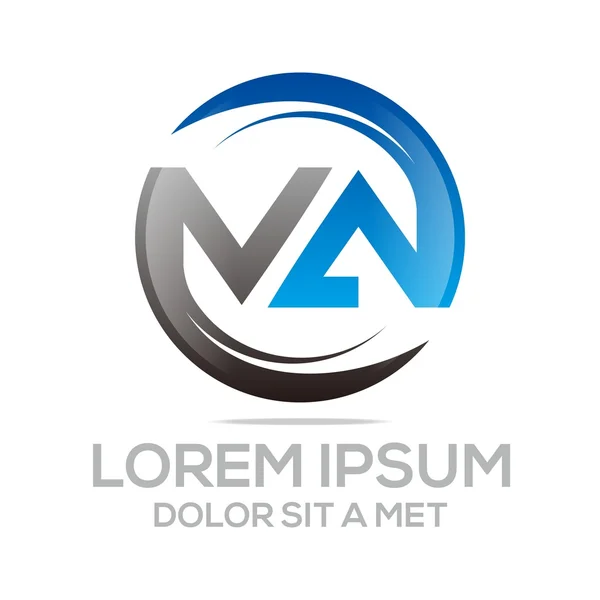 Logo Abstract Letter M Combination W Circle Vector Stock Vector Image ...