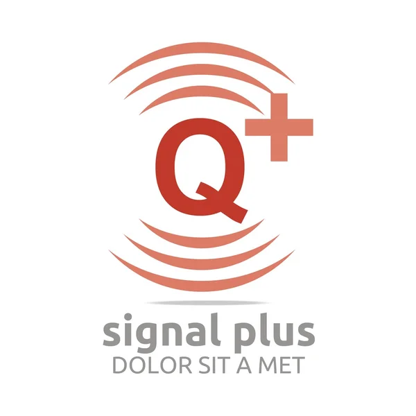 Logo signal lettering plus color alphabet wireless vector Stock Vector ...