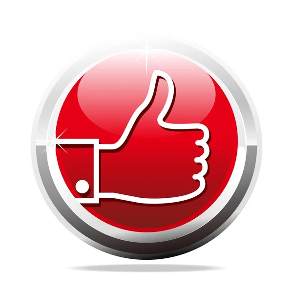 Abstract logo thumb up like finger design icon vector — Stock Vector ...