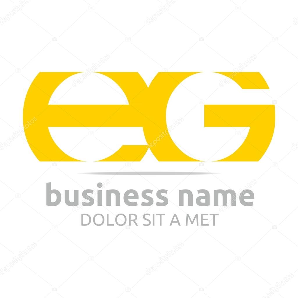 Logo letter E combination G lettemark design vector Stock Vector by ...