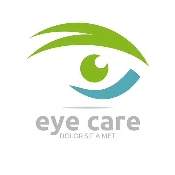 Logo life eyes beauty circle green design icon vector — Stock Vector ...