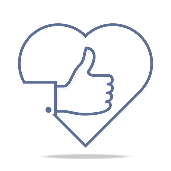 Abstract logo thumb up like finger design icon vector — Stock Vector ...