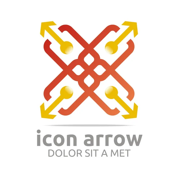 Logo Icon Arrow Circle Colorful Connect Design Symbol Abstract Stock ...