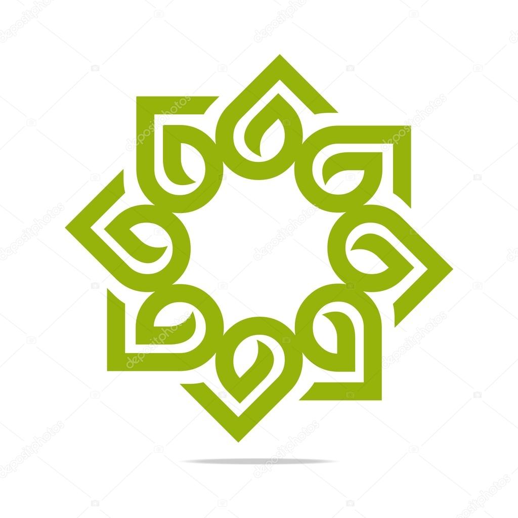 Logo go green leaf greening symbol icon vector Stock Vector Image by ...
