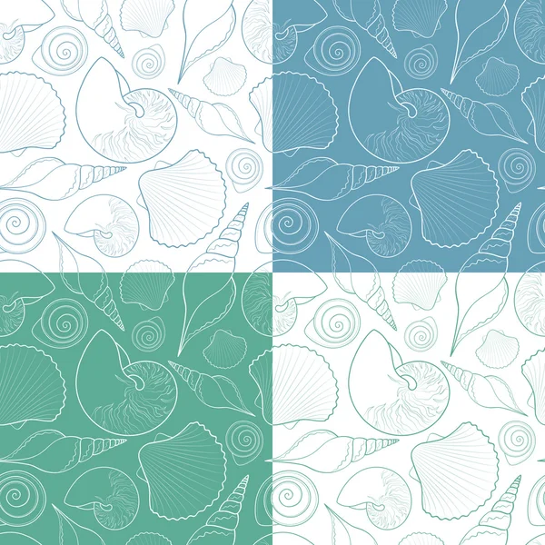 Shells patterns Vector Art Stock Images | Depositphotos