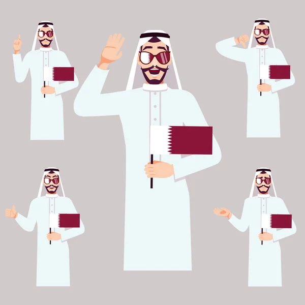 Qatari character Vector Art Stock Images | Depositphotos