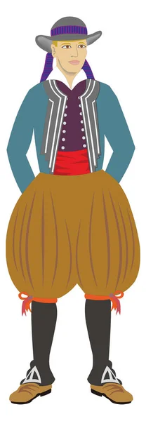 Yodel Mountain Austria Man Switzerland Travel Vector Illustration ...