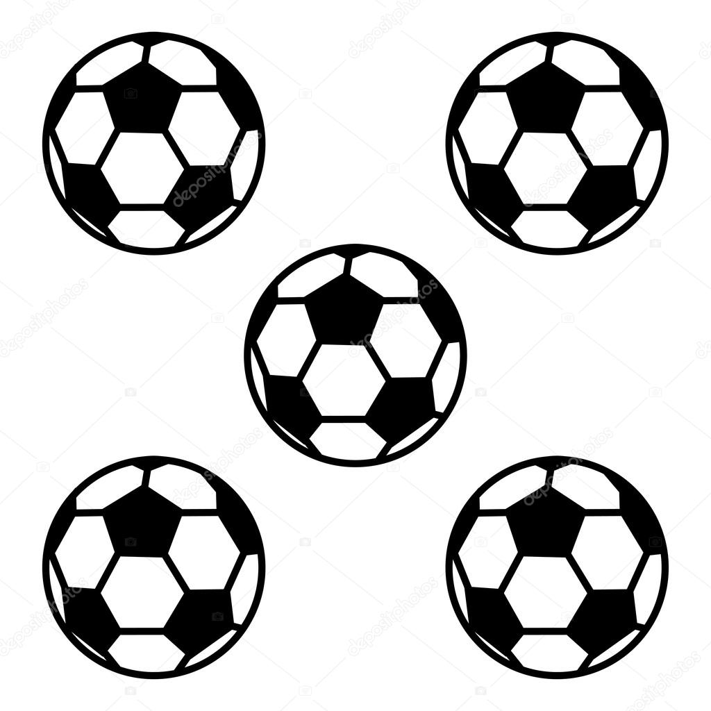 vector de f tbol sobre fondo blanco 2024