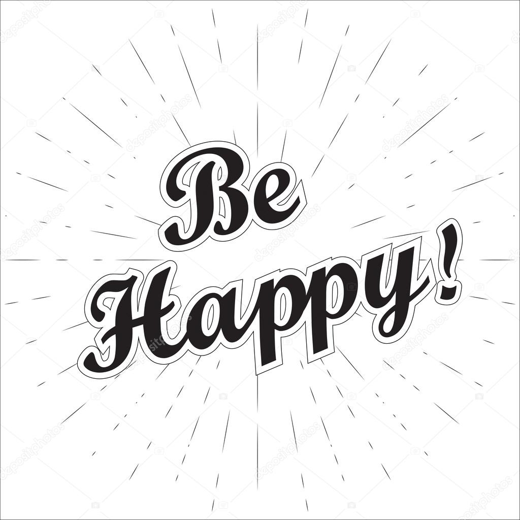 Be happy background Stock Vector Image by ©mas0380 #102804618