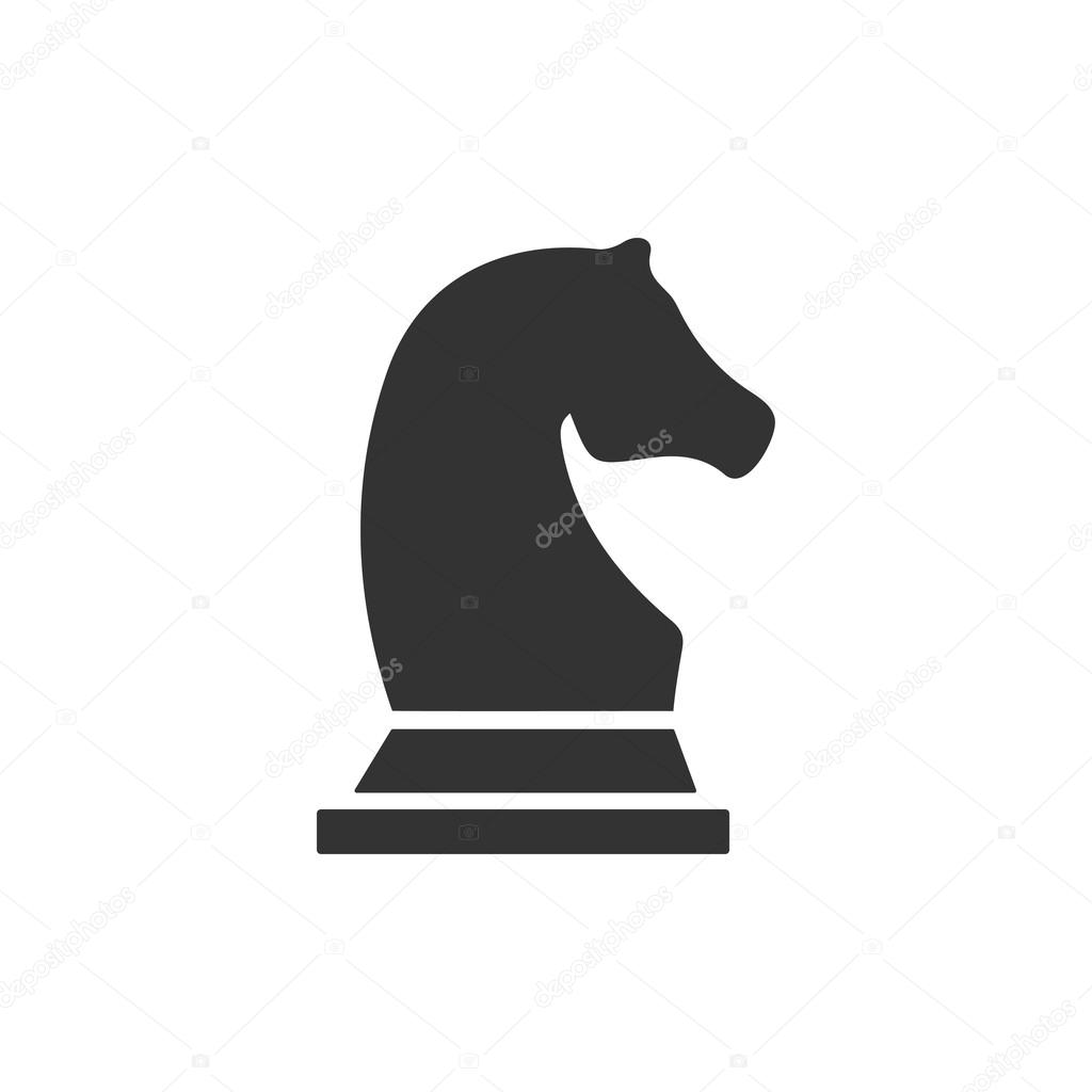 Chess knight flat icon Stock Vector by ©mas0380 85658944