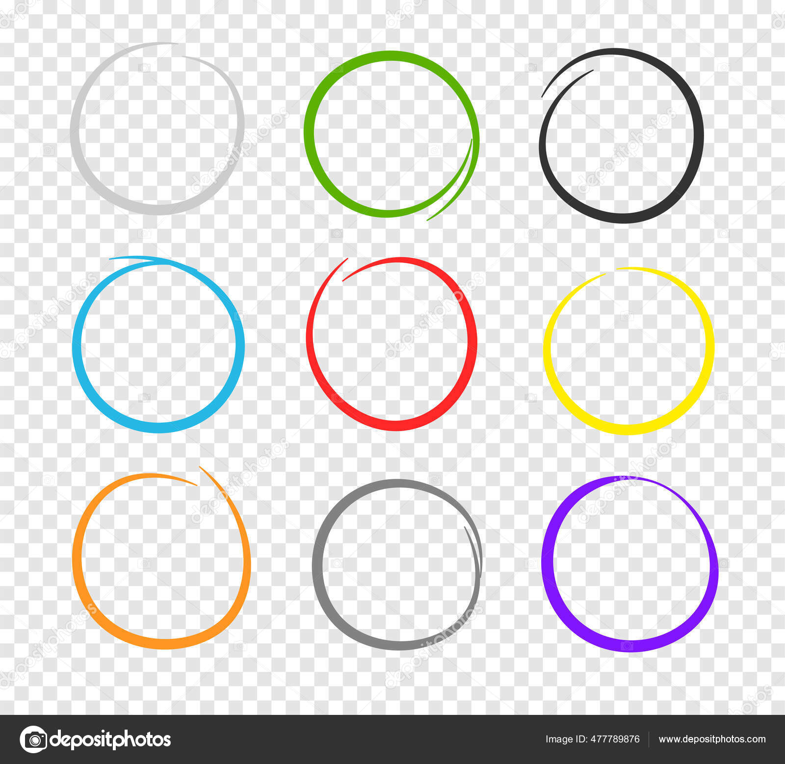 Circulo Desenhado A Mao Transparente