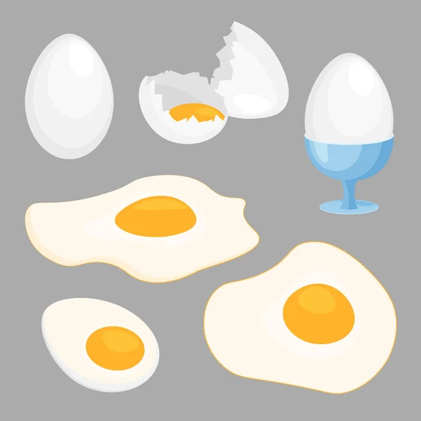 Cartoon Cooked Egg