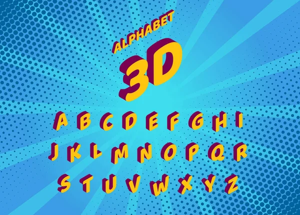 Doodle 3d abecedario imágenes de stock de arte vectorial | Depositphotos