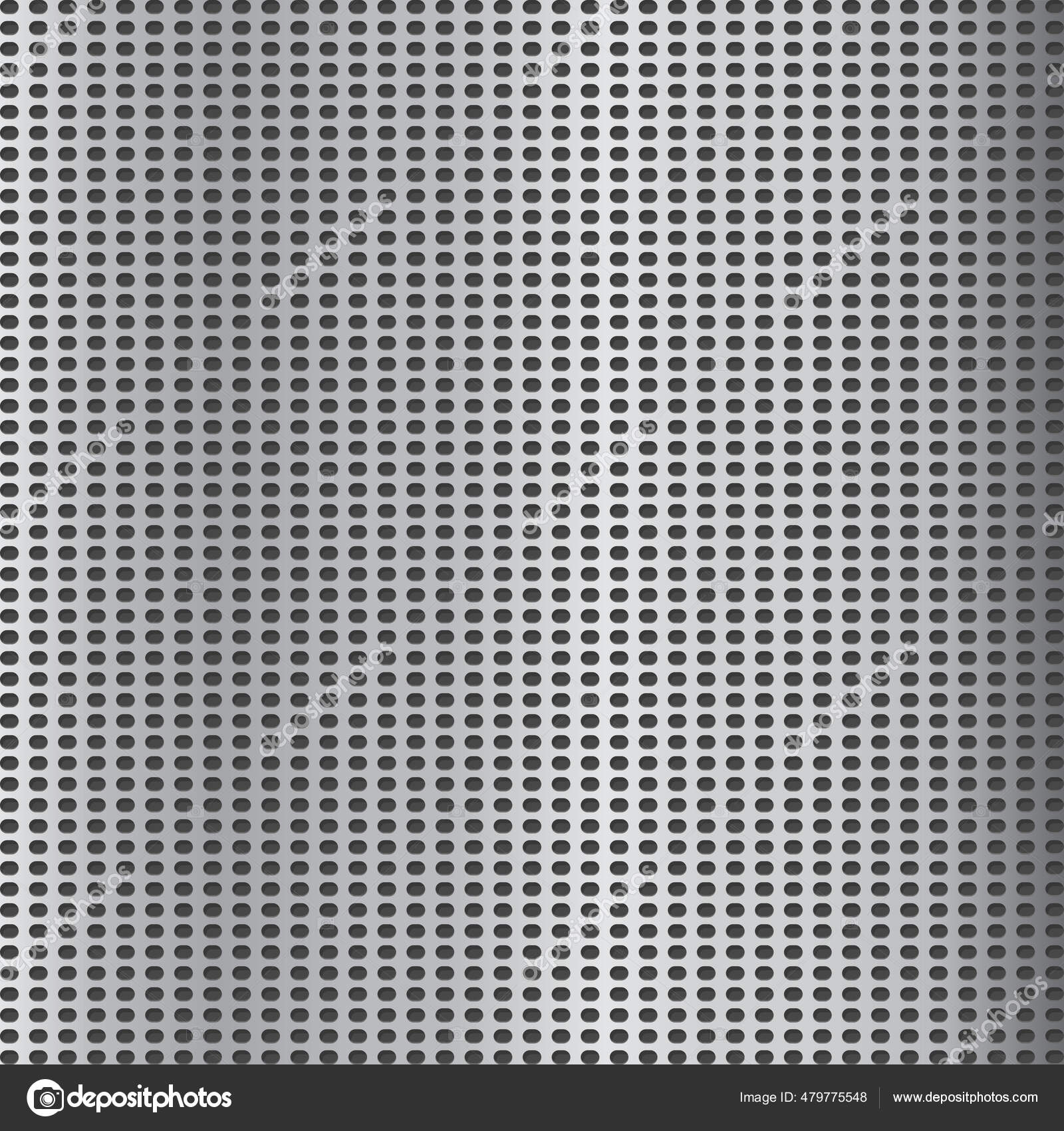 Metal Grate Background Vector Grey Grid Speaker Lattice Texture ...