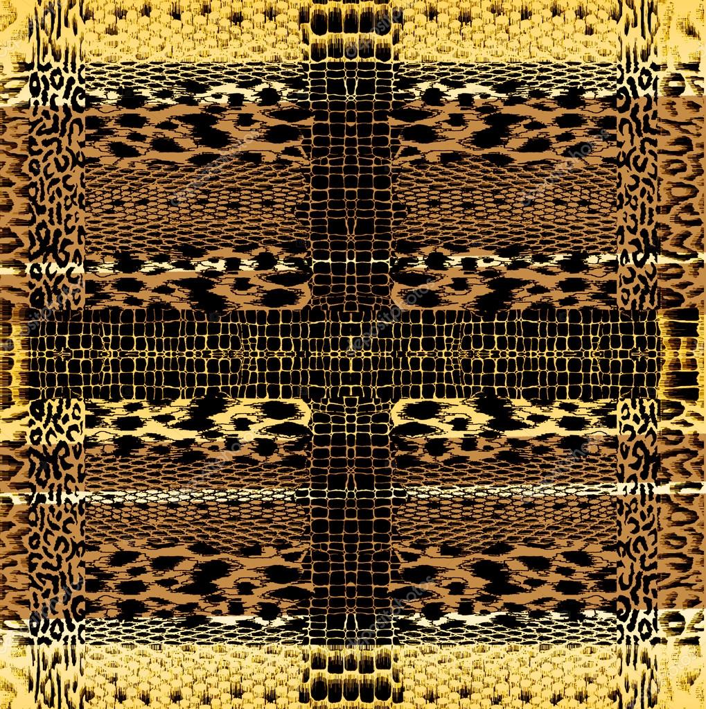 Pattern with snake skin elements Stock Photo by ©WorkingPENS 78612214