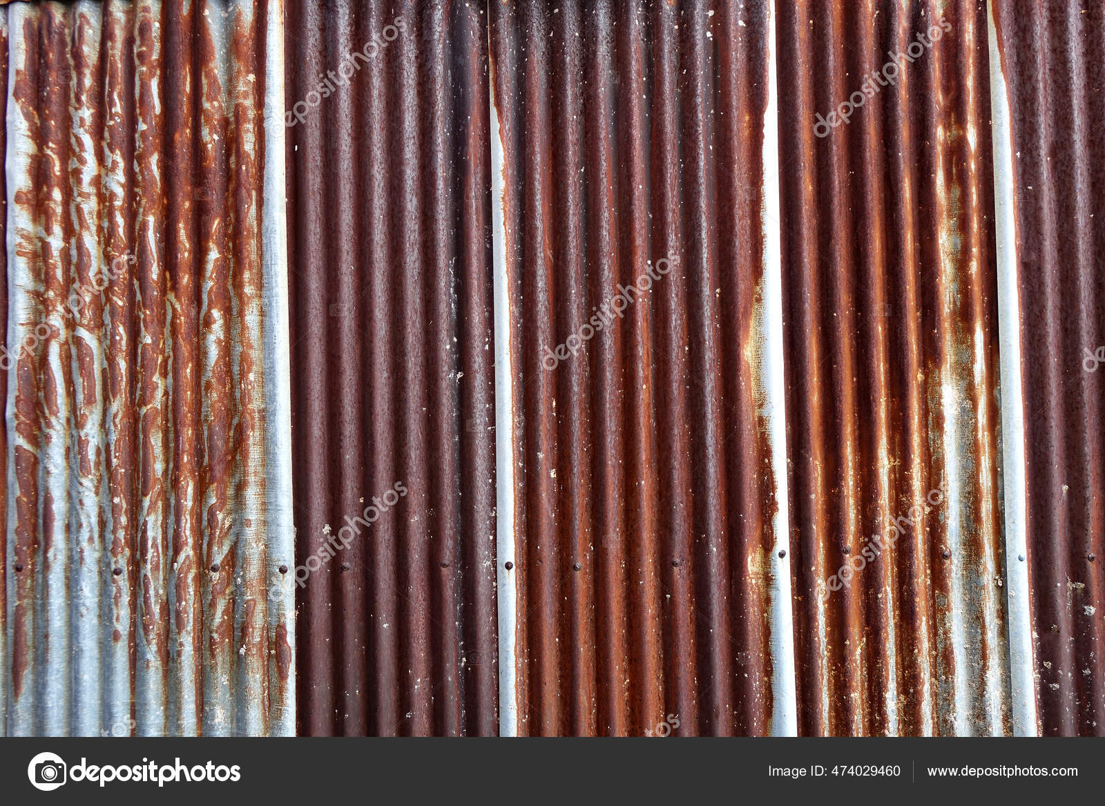 Rusty Galvanized Metal Sheet Background Texture Stock Photo by ...