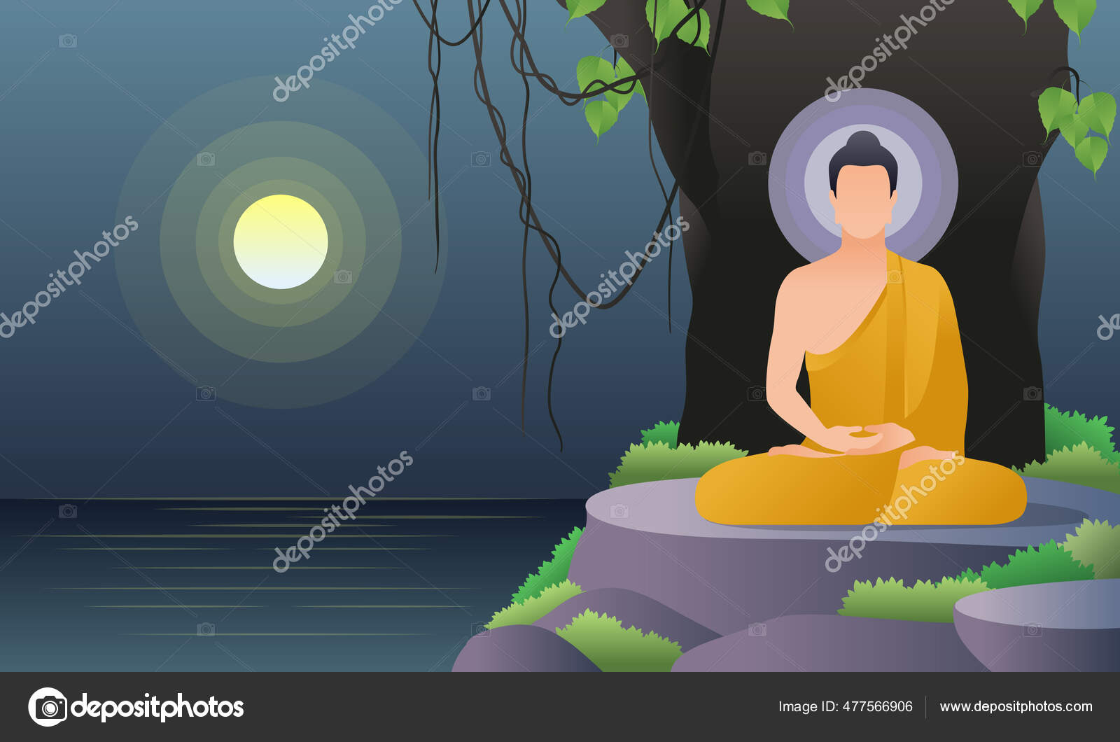 Lord Buddha Art Animation