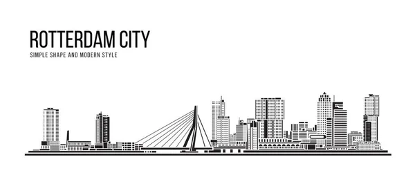 Rotterdam skyline Vector Art Stock Images | Depositphotos