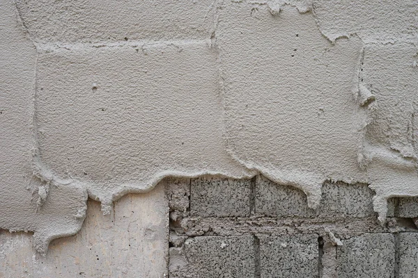 texture detail of fine mixed mortar plastered the bricks blocks wall ...