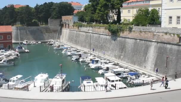 View of the Land Gate in Zadar, Croatia — Stock Video © sergiodv #115575156